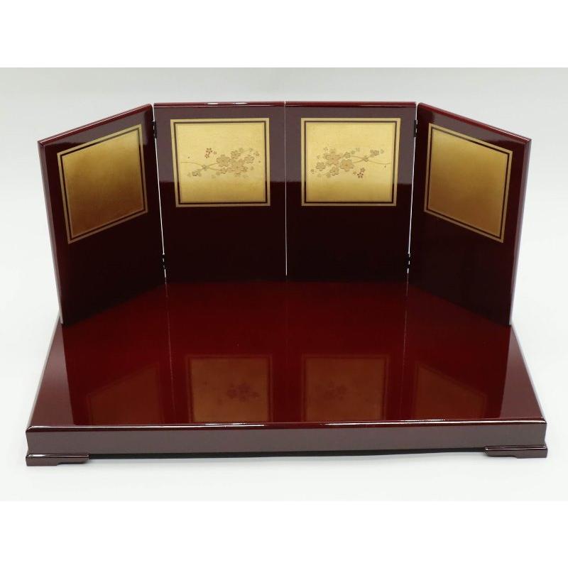 アウトレット品 雛人形 屏風台 台屏風セット 二曲一双屏風 MR31-700 溜塗金箔 23a-ya-0587 : 23a-ya-0587 : さくらソレイユ - 通販 - Yahoo!ショッピング