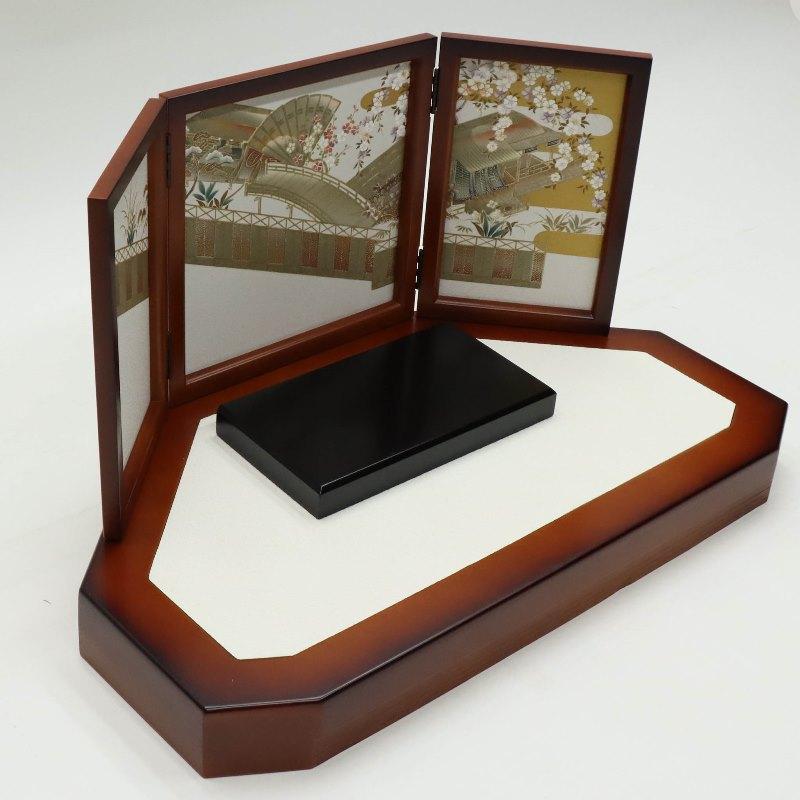アウトレット品 雛人形 屏風台 台屏風セット HU45-70C 55-30 家具調 平安三曲屏風 23a-ya-0708 : さくらソレイユ - 通販 - Yahoo!ショッピング