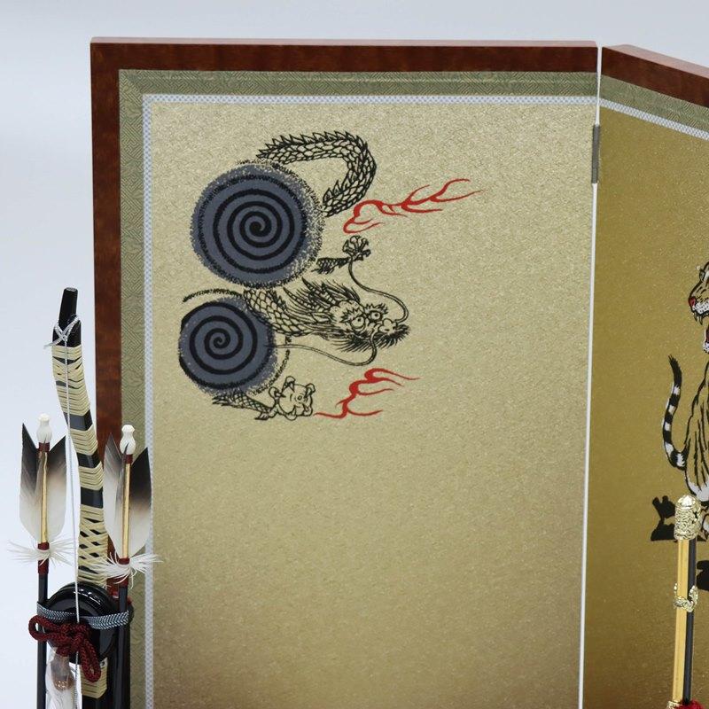 アウトレット品 五月人形 屏風台 台屏風セット 二曲竜虎絵屏風、台、弓太刀セット 23a-ya-0733 : さくらソレイユ - 通販 - Yahoo!ショッピング