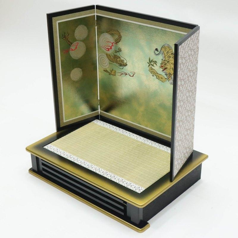 アウトレット品 五月人形 屏風台 台屏風セット 平台ブロンズ竜虎絵屏風セット 23a-ya-0741 : さくらソレイユ - 通販 - Yahoo!ショッピング