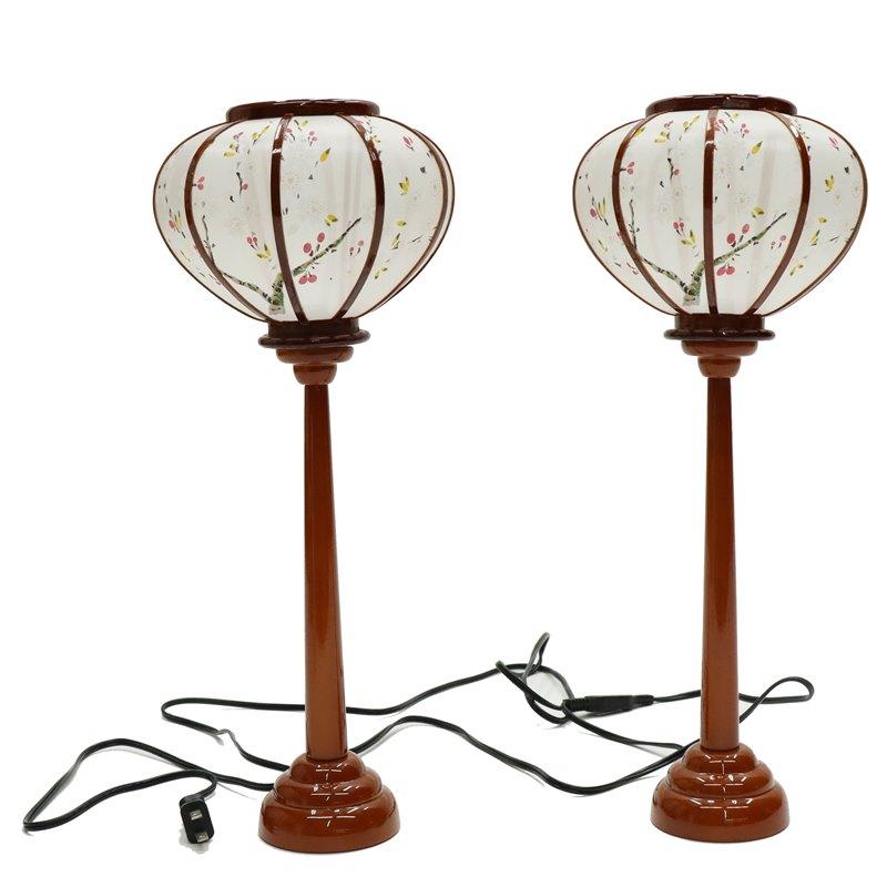 アウトレット品 雛道具 雪洞 2個セット 42cm 醍醐 欅塗 コード有り 23a-ya-0812 : さくらソレイユ - 通販 - Yahoo!ショッピング