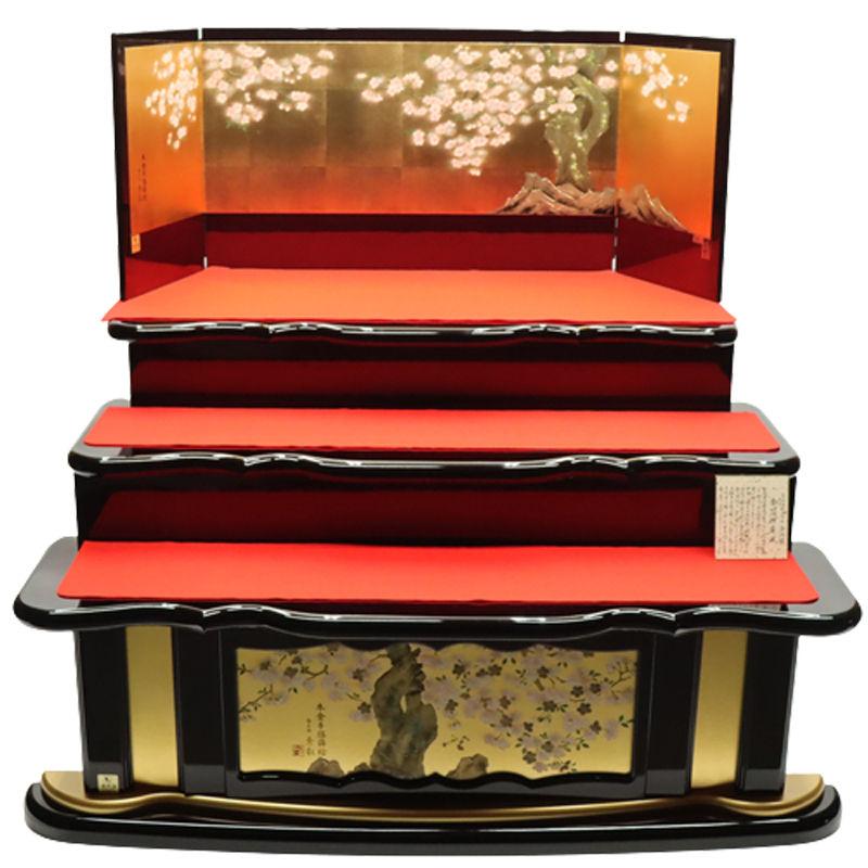 アウトレット品 雛人形用 台屏風セット 40号 宝永屏風 三段飾り台セット 組立式 24a-ya-0177 : さくらソレイユ - 通販 - Yahoo!ショッピング