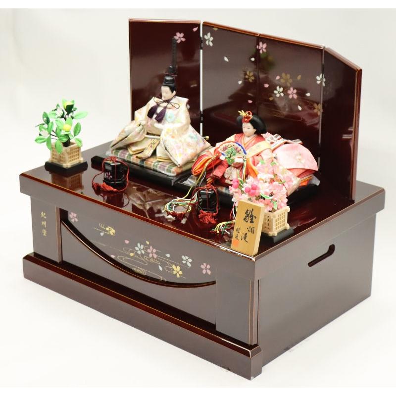 アウトレット品 雛人形 親王 収納飾り 雛爛漫 流水桜 溜塗 24a-ya-0375 : さくらソレイユ - 通販 - Yahoo!ショッピング