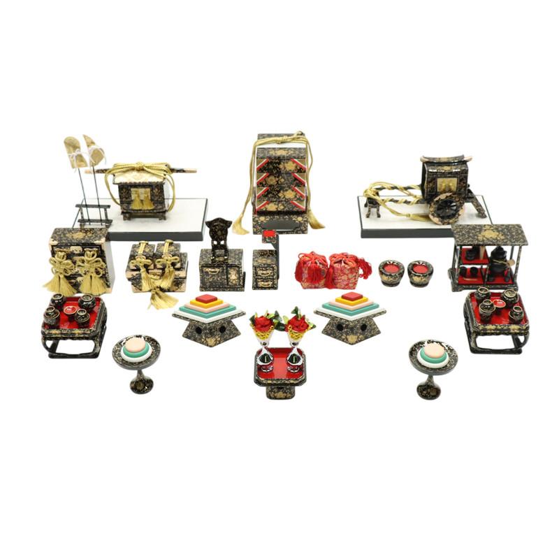 アウトレット品 雛人形 道具単品 30号 雛道具9点セット 前盛 唐草 手作り木製品 25a-ya-0335 : さくらソレイユ - 通販 - Yahoo!ショッピング