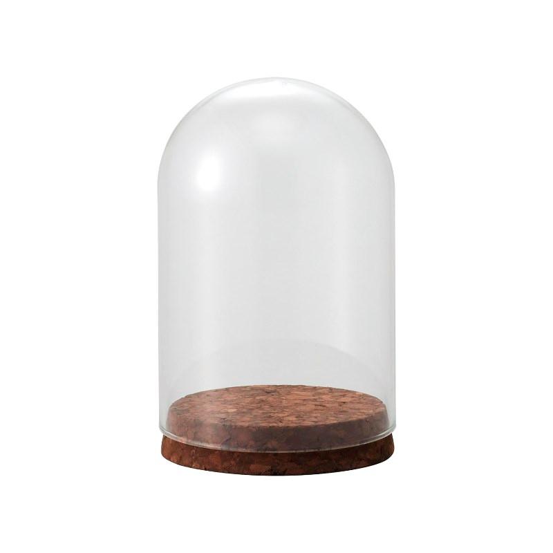 花瓶 フラワーベース Glass Dome with Cork ガラスドーム ウィズ コルク brown 6個入り 777-431-028 [p120] （代引き不可） : さくらソレイユ ...