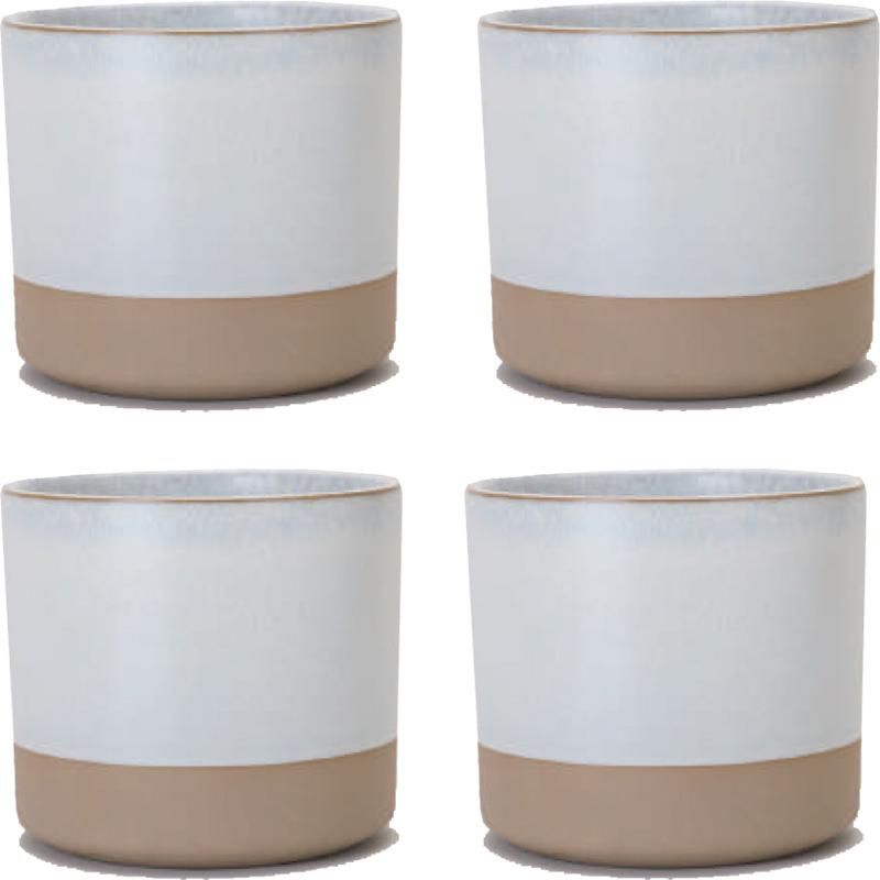 花・観葉植物用ポット ハンネ 16 W 4個入り 40191 （代引き不可） p65 : さくらソレイユ - 通販 - Yahoo!ショッピング