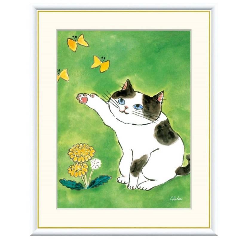 額絵 千春 陽だまりのねこ f8・f6・f4サイズ しあわせのねこ gk-a5-j3b003（p52） J3-B003 （代引き不可） : さくらソレイユ - 通販 - Yahoo!ショッピング