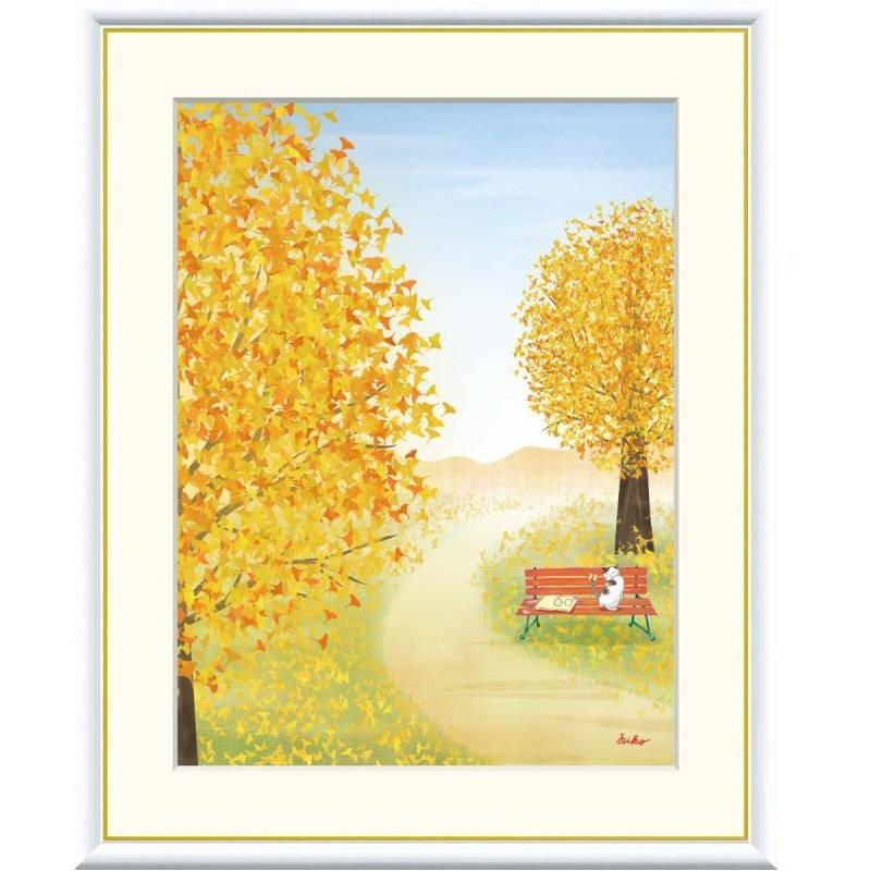 額絵 鈴木みこと イチョウの木 f8・f6・f4サイズ 大きな木の風景 gk-a5-j3g003（p62） J3-G003 （代引き不可） : さくらソレイユ - 通販 - Yahoo!ショッピング