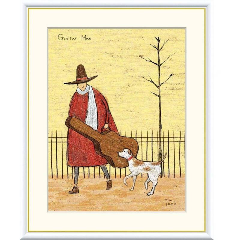 額絵 橋北太郎 ギターマン f8・f6・f4サイズ ゆかいな音楽家 gk-a5-j3k002（p66） J3-K002 （代引き不可） : さくらソレイユ - 通販 - Yahoo!ショッピング