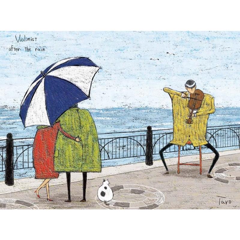 額絵 橋北太郎 雨上がりの演奏 f8・f6・f4サイズ ゆかいな音楽家 gk-a5-j3k004（p66） J3-K004 （代引き不可） : さくらソレイユ - 通販 - Yahoo!ショッピング