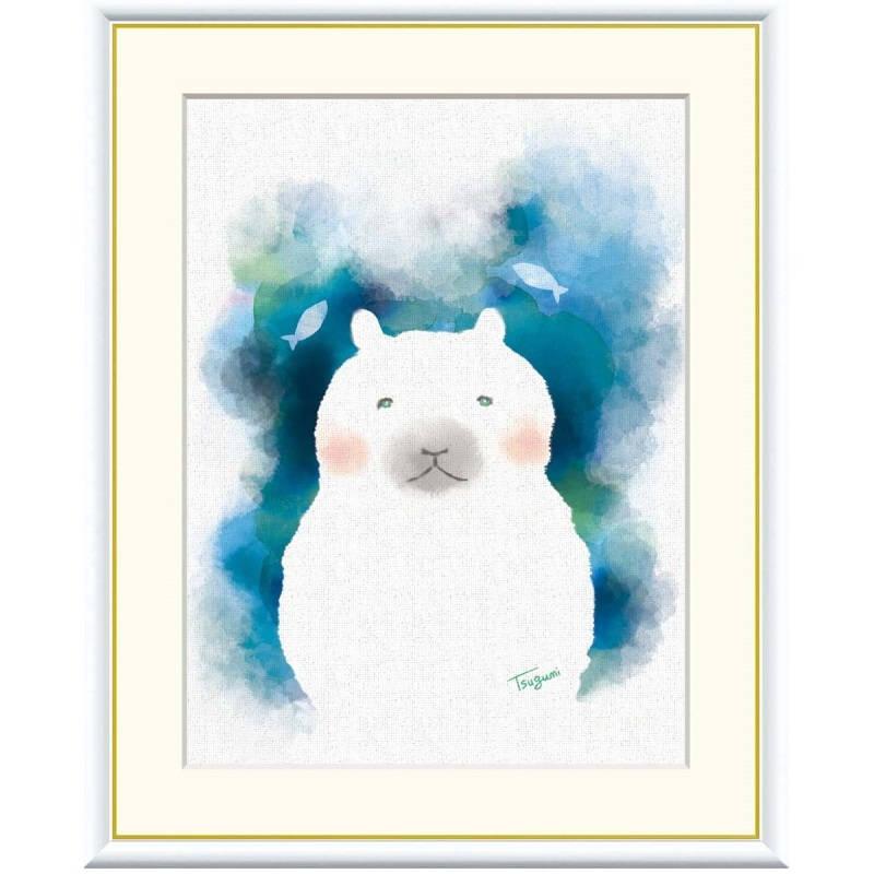 額絵 木下つぐみ しろくま f8・f6・f4サイズ 癒しの動物たち gk-a5-j3m009（p71） J3-M009 （代引き不可） : さくらソレイユ - 通販 - Yahoo!ショッピング