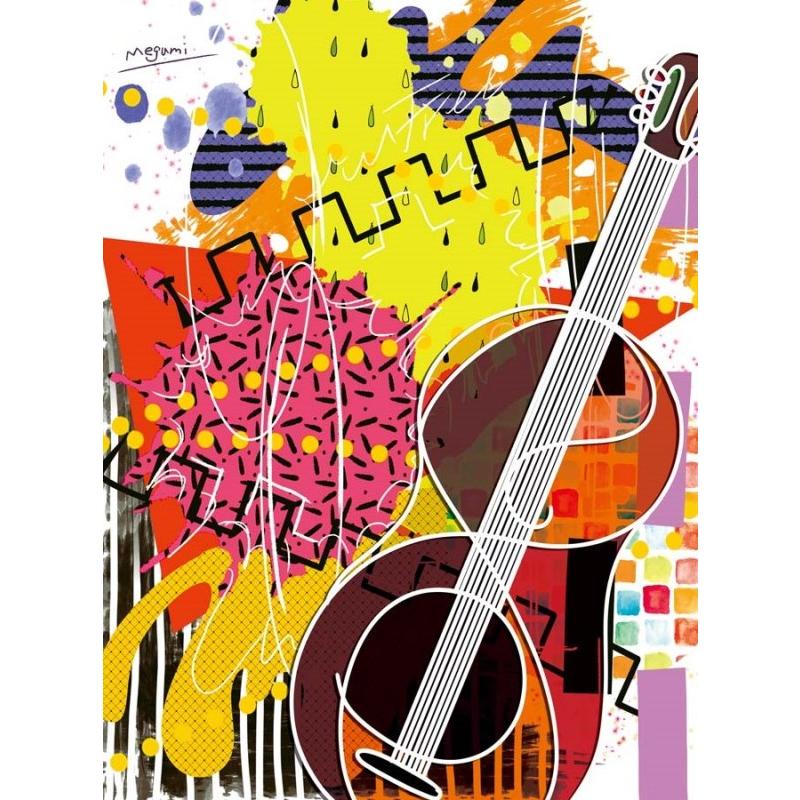 額絵 仁科めぐみ ギター f8・f6・f4サイズ ときめきの心 gk-a5-j3u001（p84） J3-U001 （代引き不可） : さくらソレイユ - 通販 - Yahoo!ショッピング