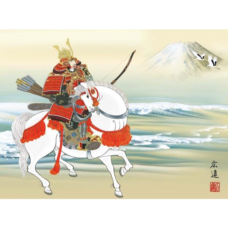 額絵 田中広遠 馬上武者 f8・f6・f4サイズ 現代日本画シリーズ gk-a5-j4h001（p168） J4-H001 （代引き不可） : さくらソレイユ - 通販 - Yahoo!ショッピング