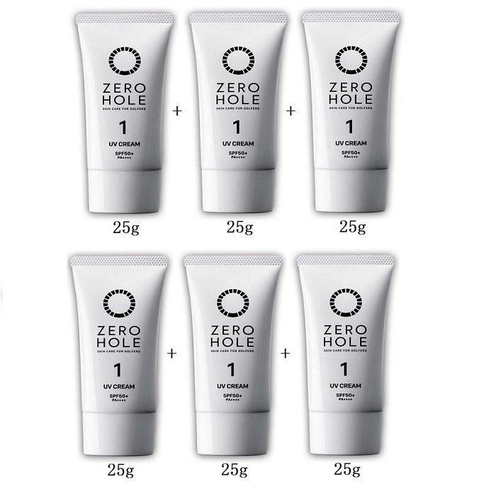 【6個セット】携帯用NO.1【送料無料/特典付】ゼロホール 日やけ止めクリーム 25g ZERO HOLE SPF50+ PA++++（無香料） :komin-zerohool1-25g6:桜 ...