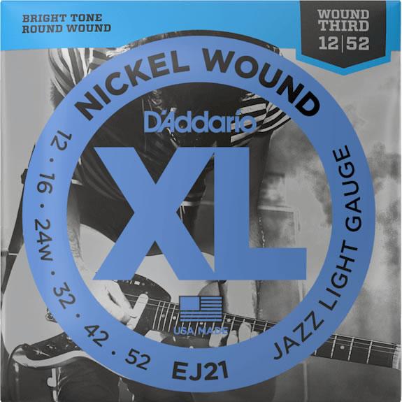 D'Addario ダダリオ エレキギター弦 Jazz Light EJ21〔ニッケル daddario エレキ弦 EJ-21〕〔ゆうパケット対応〕＊ : サクラ楽器 Yahoo!ショッピング ...