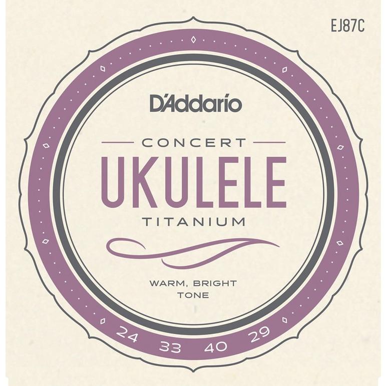 D'Addario ダダリオ ウクレレ弦 EJ87C "Titanium Ukulele Concert"〔daddario EJ-87C〕〔ゆうパケット対応〕 : サクラ楽器 Yahoo ...