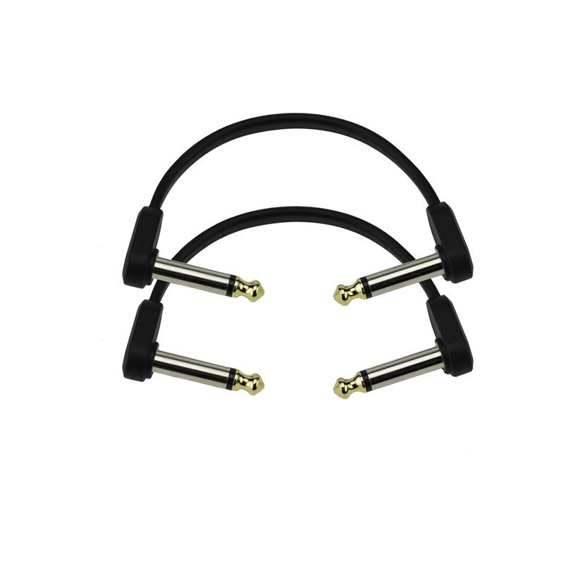 D'Addario フラットパッチケーブル PW-FPRR-204〔4in/10cm ライトアングル：L-L〕2本セット〔ダダリオ プラネット ...