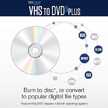 Roxio Easy VHS to DVD 3 Plus | VHS, Hi8, V8 Video to DVD or Digital Converter | Exclusive 2 ...