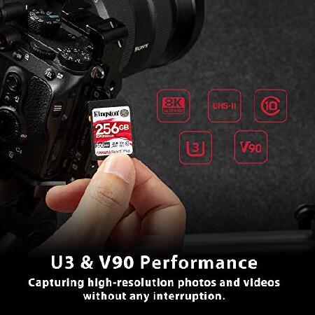 Kingston 128G Canvas React Plus SDXC Card | Up to 300MB/s UHS-II, C10, U3, V90 MLPR2/128GB : さくら ...