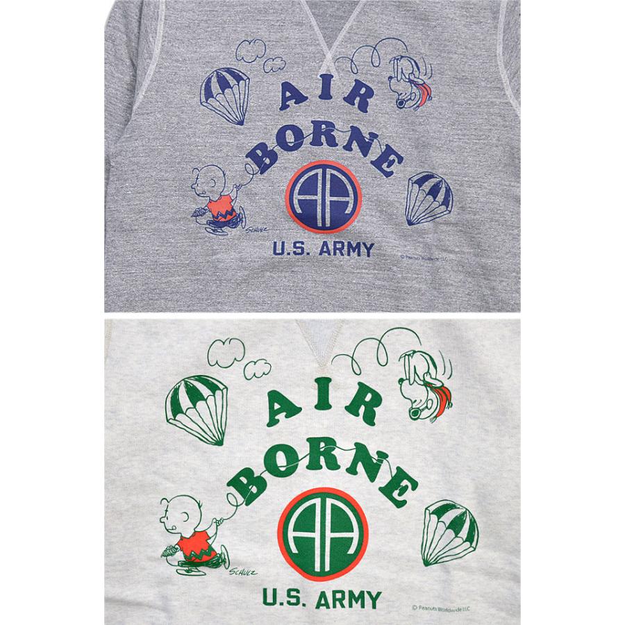 BUZZ×PEANUTS セットインクルーネックスウェット「AIR BORNE」 BUZZ