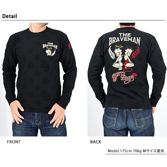 BR×BETTYコラボ 天竺ロングTシャツ The BRAVE-MAN BBB-2303 ブレイブ