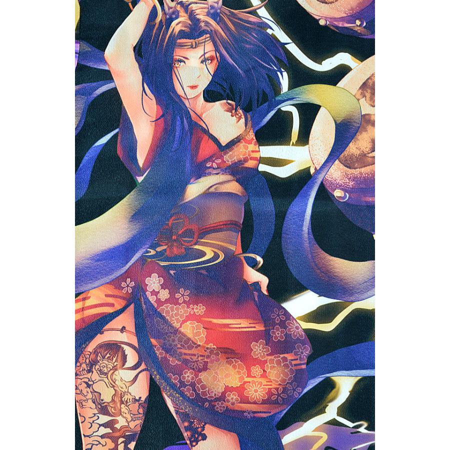 抜刀娘 「美麗」闇アロハシャツ 232837 和柄 和風 着物 姉御 花魁 ハワイアン爆買 : サクラスタイル - 通販 - Yahoo!ショッピング