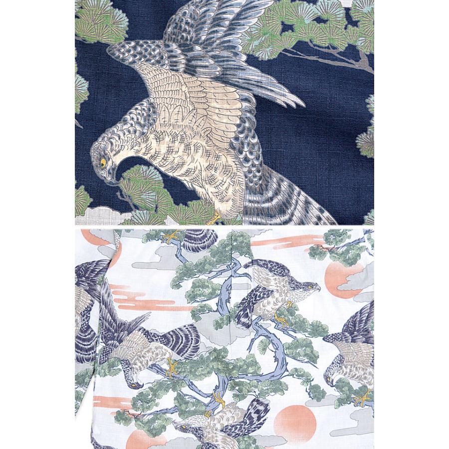 長袖レギュラーカラーシャツ「鷹」 衣櫻 SA-1588 和柄 和風 日本製 国産 総柄 タカ :ksk-m09182:サクラスタイル - 通販 - Yahoo!ショッピング