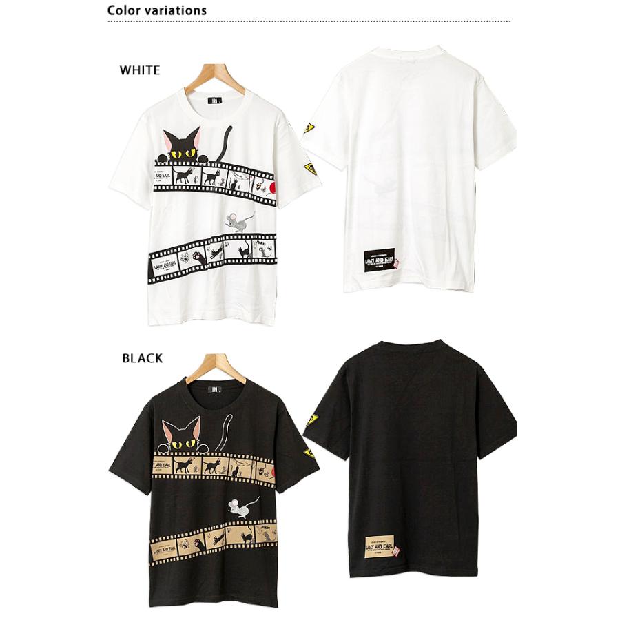 ラミ＆アール 4コマ劇場半袖Tシャツ LIN AL-75108 黒猫 ネコ ネズミ 鼠 ユニセックス爆買 : サクラスタイル - 通販 ...