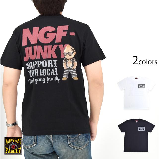 NGF-JUNKYベイビー半袖Tシャツ Native Gang Family NGF50-591 ネイティブギャングファミリー バイカー爆買 ...