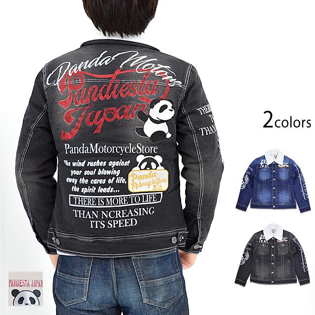 PANDA MC-STOREデニムランチジャケット PANDIESTA JAPAN 592604 パンディエスタジャパン パンダ : サクラ ...