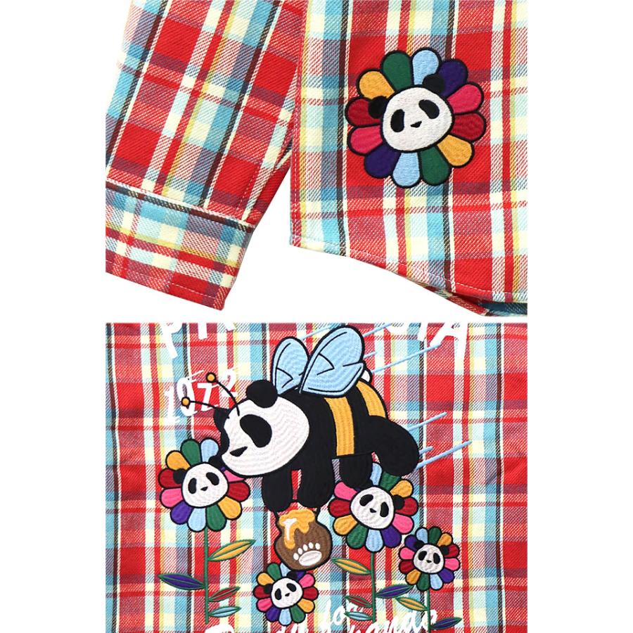 ハニーパンダヘビーネルシャツ PANDIESTA JAPAN 564856 パンディエスタジャパン チェックシャツ ユニセックス爆買 ...