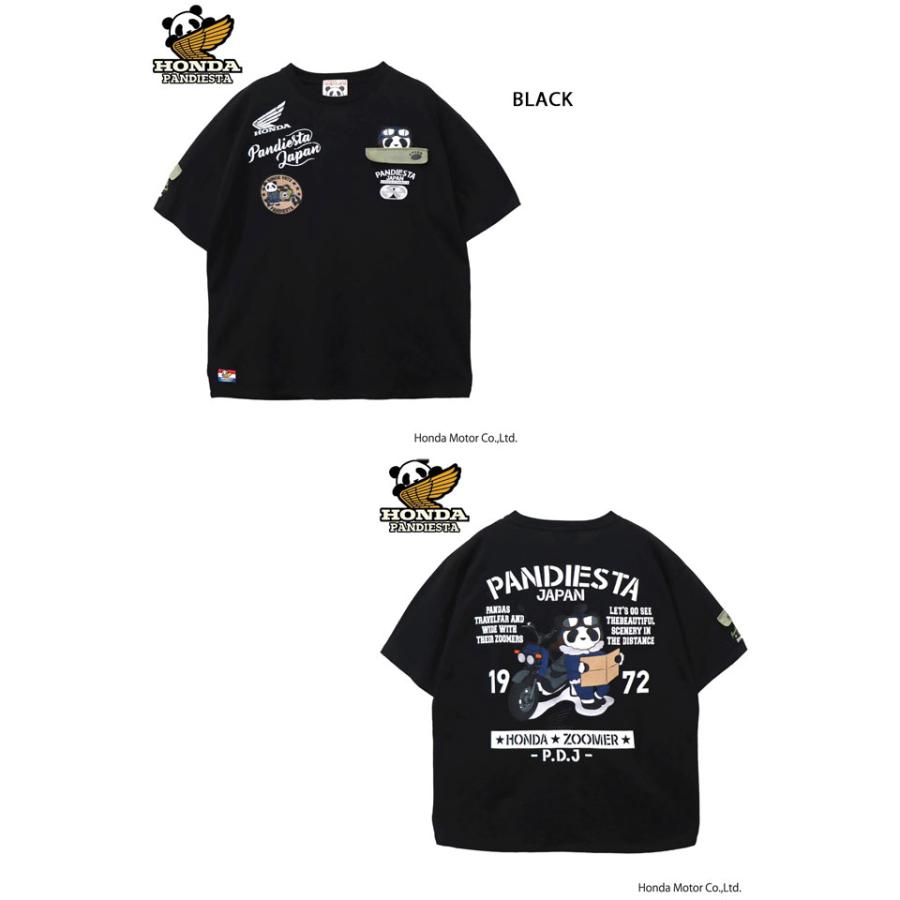 HONDA×PANDIESTA ZOOMER ミリタリー半袖Tシャツ PANDIESTA JAPAN 585505 パンディエスタジャパン ...