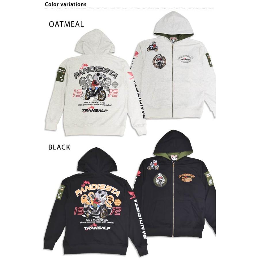 HONDA×PANDIESTA TRANSALP マウンテンライド スウェットジップパーカー PANDIESTA JAPAN 595502 ...