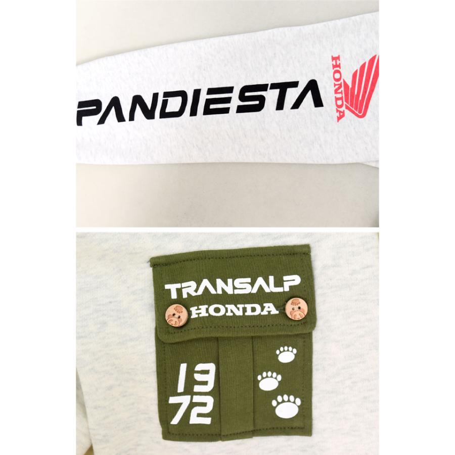HONDA×PANDIESTA TRANSALP マウンテンライド スウェットジップパーカー PANDIESTA JAPAN 595502 ...