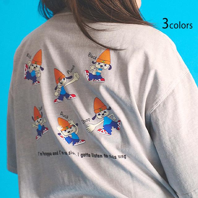 パラッパラッパー ピグメント加工 アクションパラッパロゴプリントTEE サクラスタイルセレクション 142201 プレステ ダンス : サクラ ...