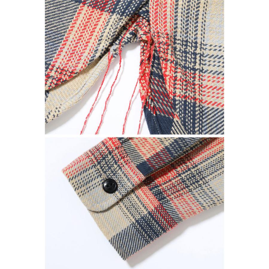 ツイルチェック長袖ワークシャツ SUGER CANE SC29562,SC29566