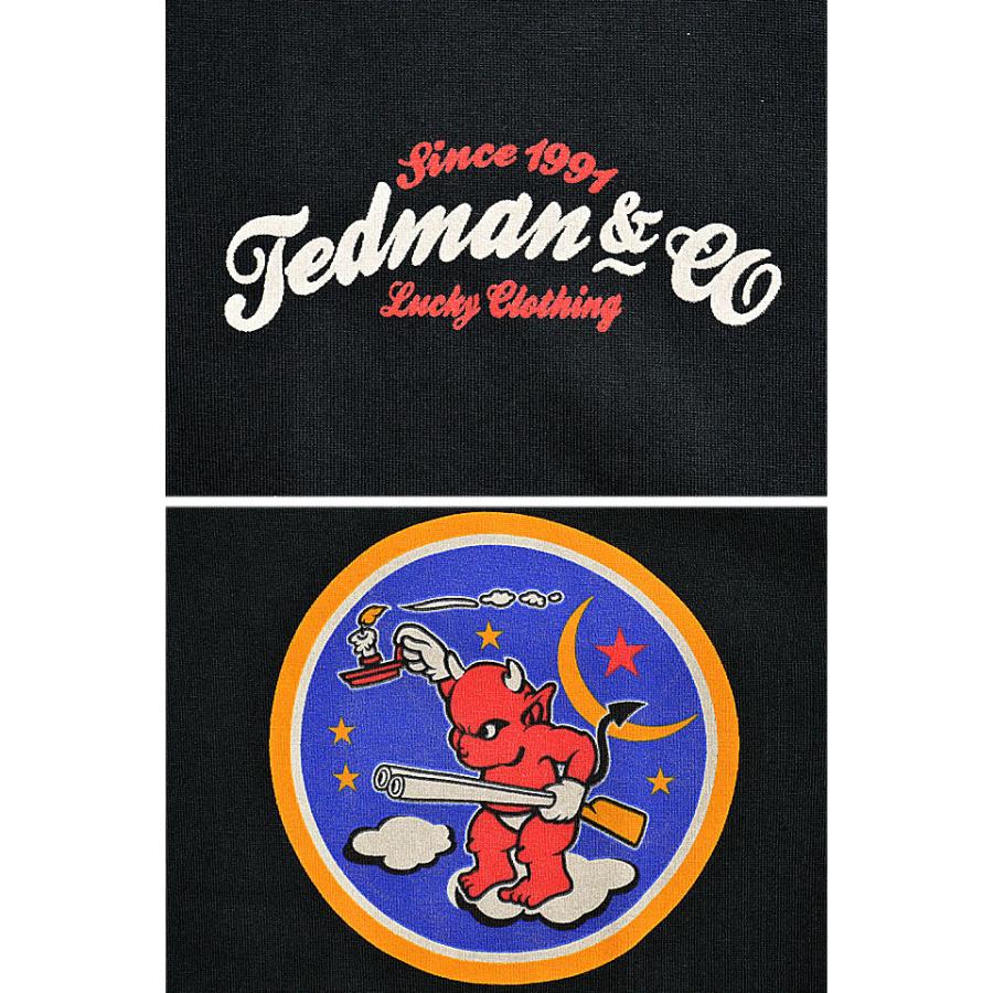 415th Night Fighter Squadron半袖Tシャツ TEDMAN テッドマン TDSS-544 エフ商会 アメカジ ...