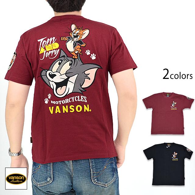 vanson×TOM＆JERRYコラボ 天竺半袖Tシャツ vanson TJV-2325 バンソン ヴァンソン トムとジェリー 刺繍 バイカー : サクラスタイル - 通販 - Yahoo ...
