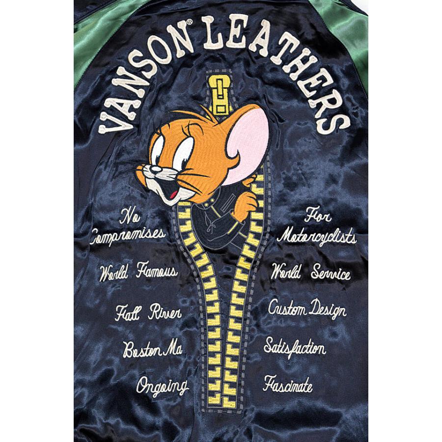 vanson×TOM＆JERRYコラボ リバーシブルスカジャン vanson TJV-2340 バンソン ヴァンソン トムとジェリー 刺繍 : vsn-m01873 : サクラスタイル ...