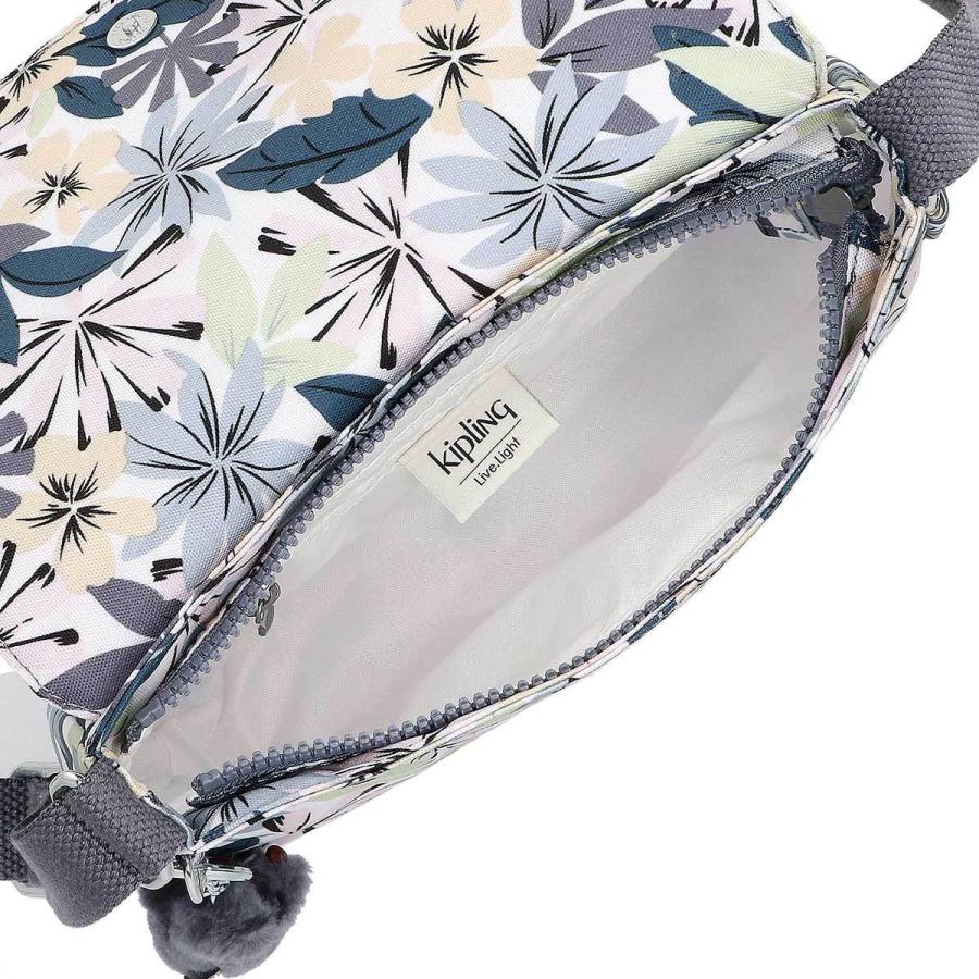 kipling キプリング ショルダーバッグ KI21079FC MELILLO メリロ 斜めがけバッグ FLORAL HARMONY グレー系+マルチカラー : Salada Bowl ...