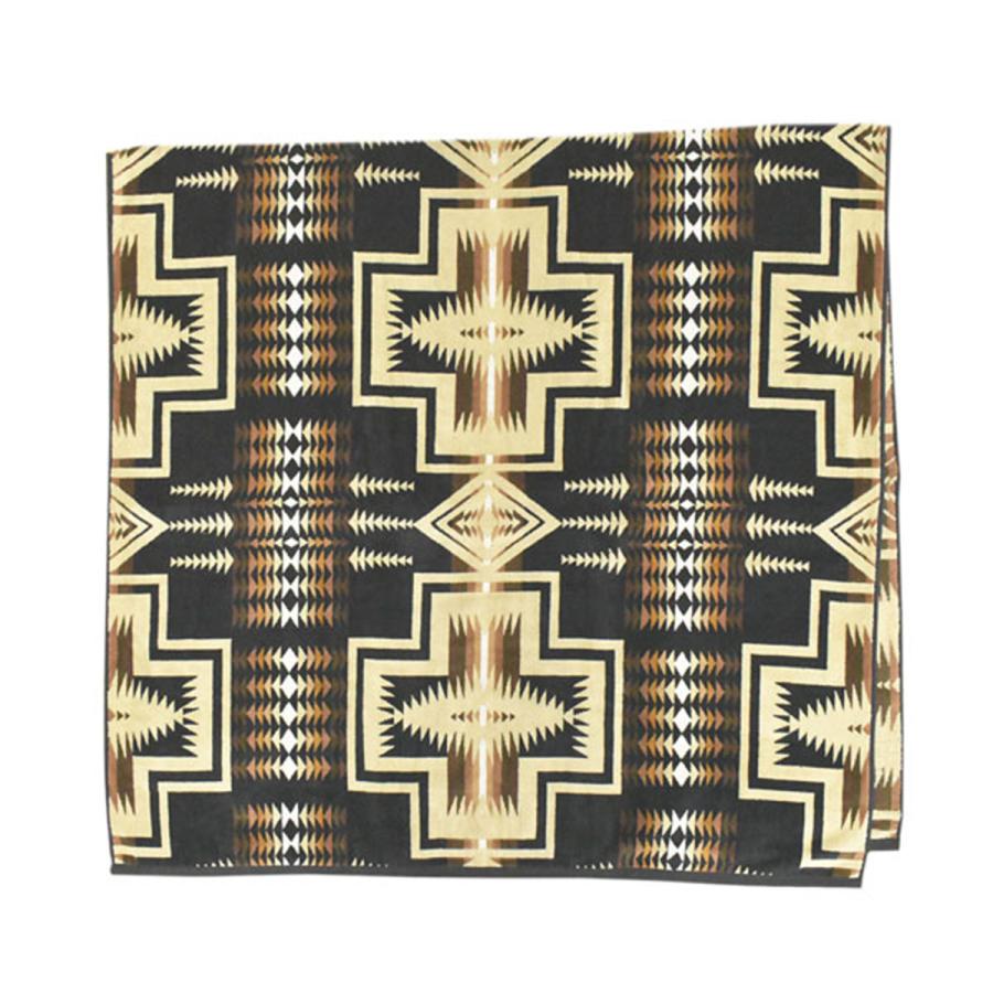 PENDLETON ペンドルトン タオル バスタオル ブランケット XB233-53361 OVERSIZED JACQUARD SPA TOWEL HARDING OXFORD ブラック ...