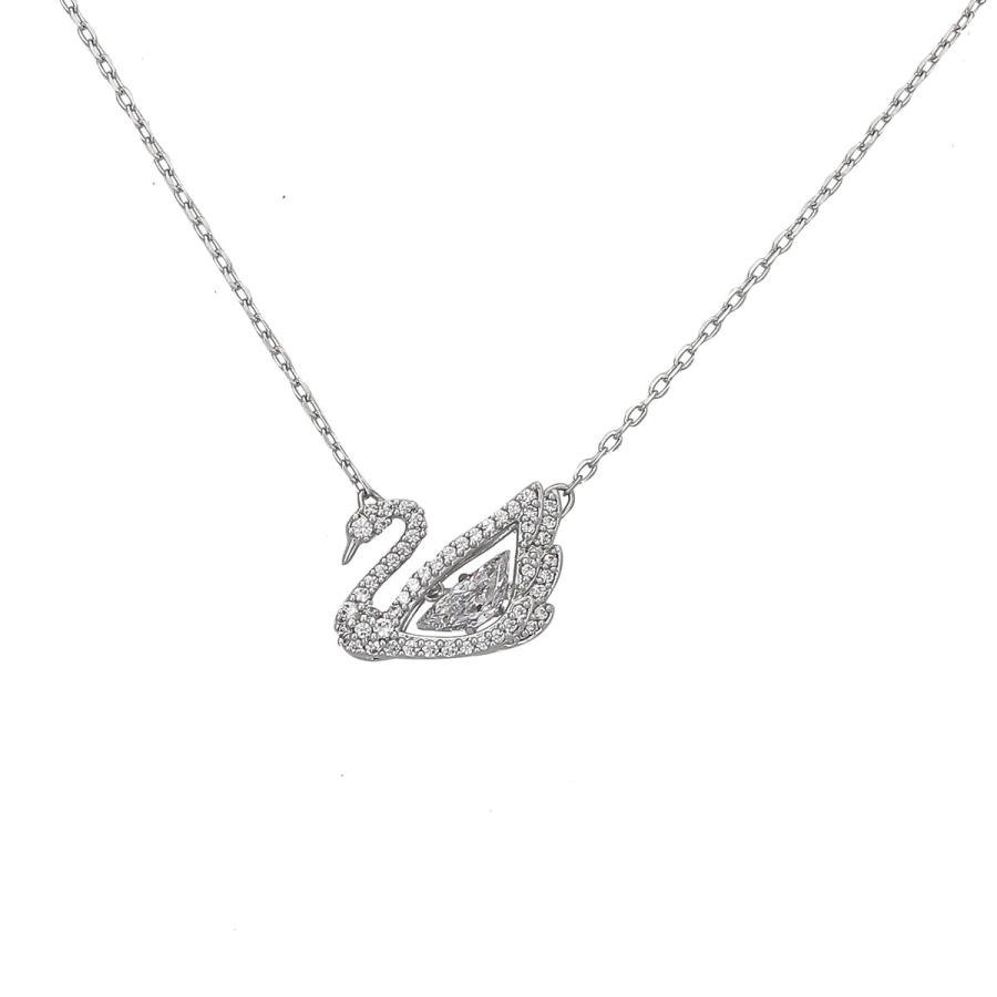 スワロフスキー swarovski ネックレス ペンダント アクセサリー 5514421 Dancing Swan ダンシングスワン シルバー ...