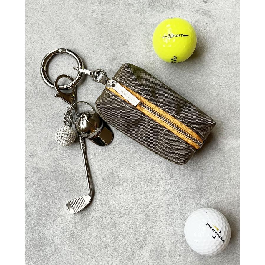 SALON DE ALFURD TOKYO ゴルフポーチ ゴルフボールケース 2個 バッグチャーム ゴルフグッズ 便利 おしゃれ プレゼント 人気 ブランド サロンドアルファード 1731 ...