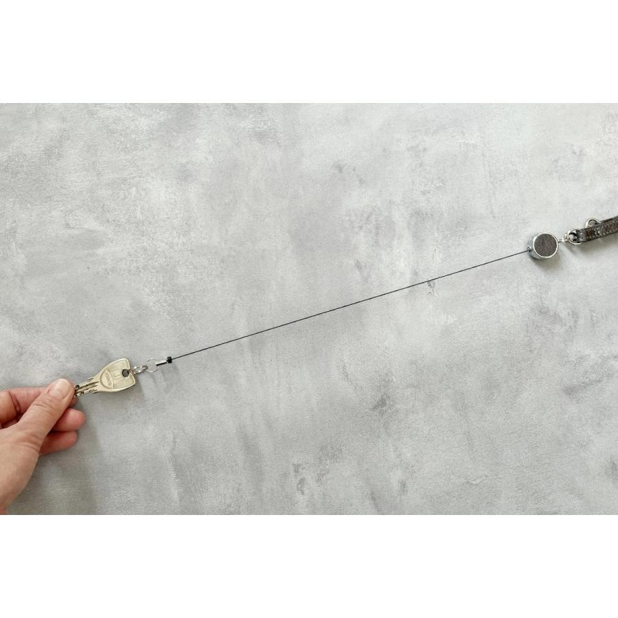 SALON DE ALFURD TOKYO リールストラップ リールキーホルダー リール付きストラップ 本革 おしゃれ レザー バッグチャーム 人気 ブランド サロンドアルファード 1774 ...