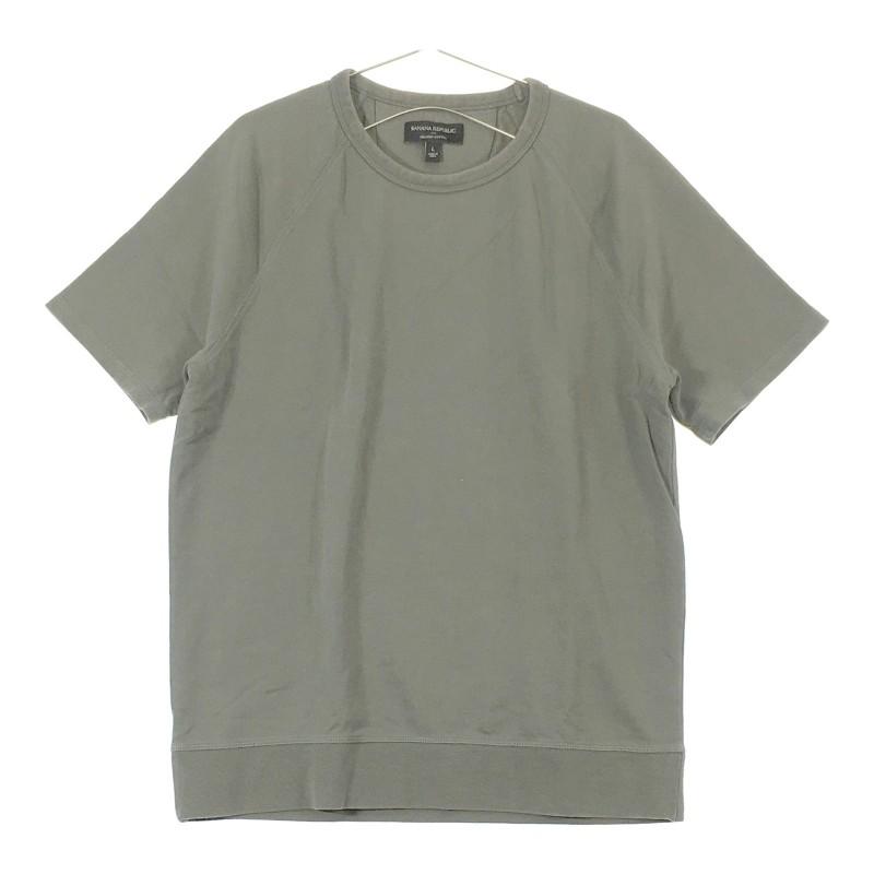 【17908】 Banana Republic バナナリパブリック 半袖Tシャツ カットソー サイズL モスグレー 無地 シンプル カジュアル ...