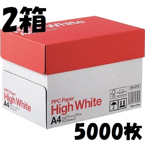 コピー用紙 2箱 5000枚 PPC PAPER High White A4 2箱(5000枚:500枚×10冊) : キャッツワールド ...