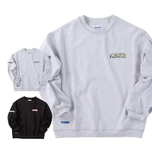 大きいサイズ ブラーモチーフクルーネックスウェット SEQUENZ シークエンズ メンズ 3L 4L 5L 6L ビッグサイズ : 1258-4340 : サンシンスポーツ - 通販 ...