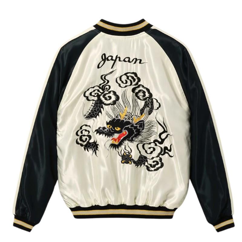 TAILOR TOYO テーラー東洋 スーベニアジャケット スカジャン TT15877-119 ROARING TIGER × BLACK ...