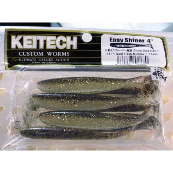 KEITECH ケイテック イージーシャイナー 4インチ 417:ゴールドフラッシュミノー : CURIOSITY Yahoo!店 - 通販 - Yahoo!ショッピング