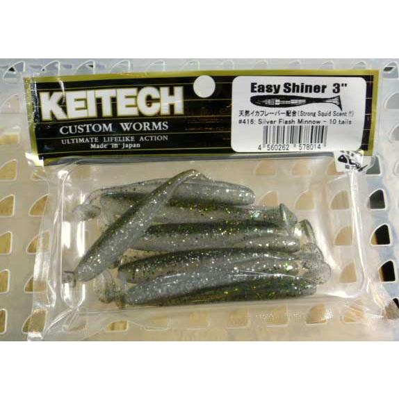 KEITECH ケイテック イージーシャイナー 3インチ 416:シルバーフラッシュミノー : CURIOSITY Yahoo!店 - 通販 - Yahoo!ショッピング
